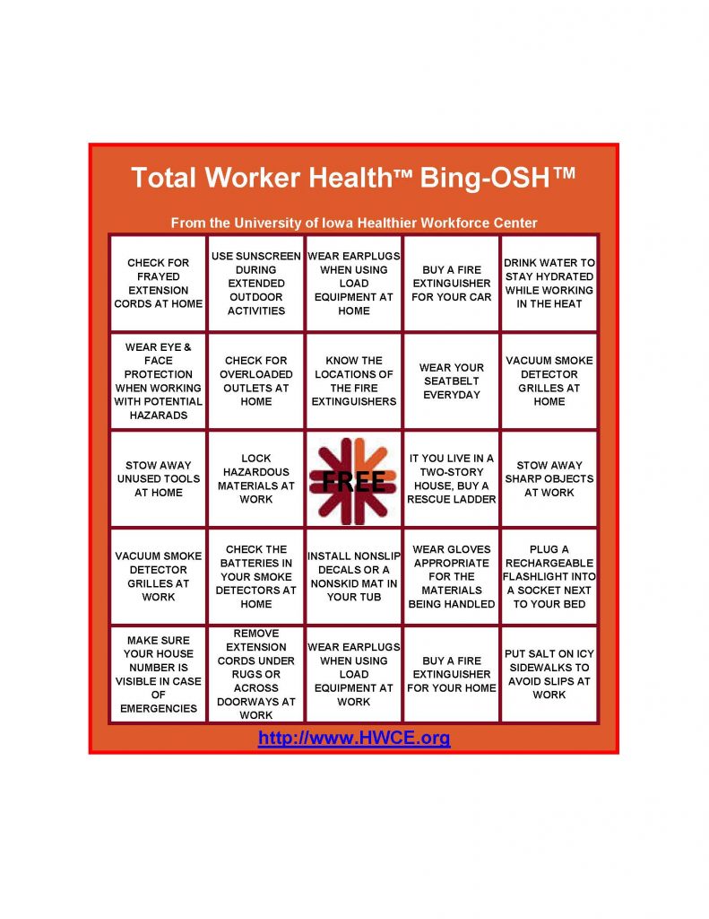 Total Worker Health Bing-OSH Card Generator – Healthier Workforce ...