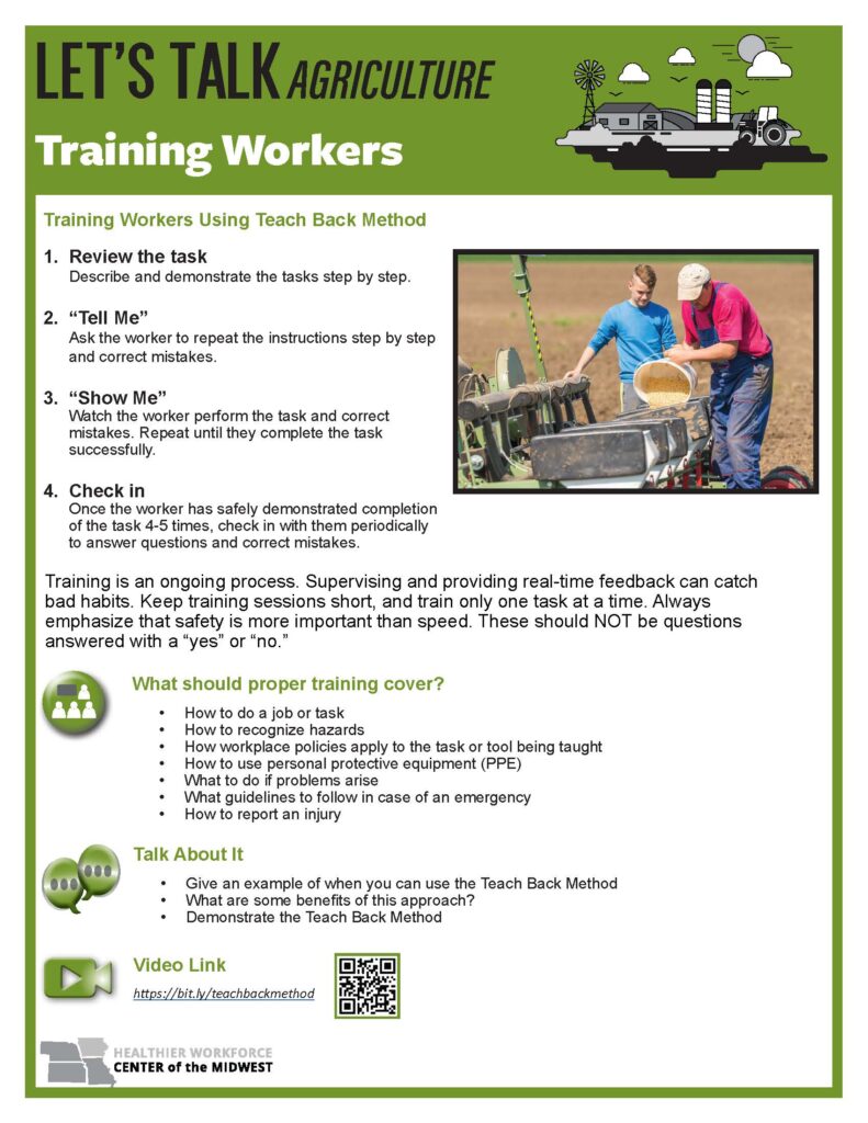 Protecting Young Ag Workers – Healthier Workforce Center of the Midwest